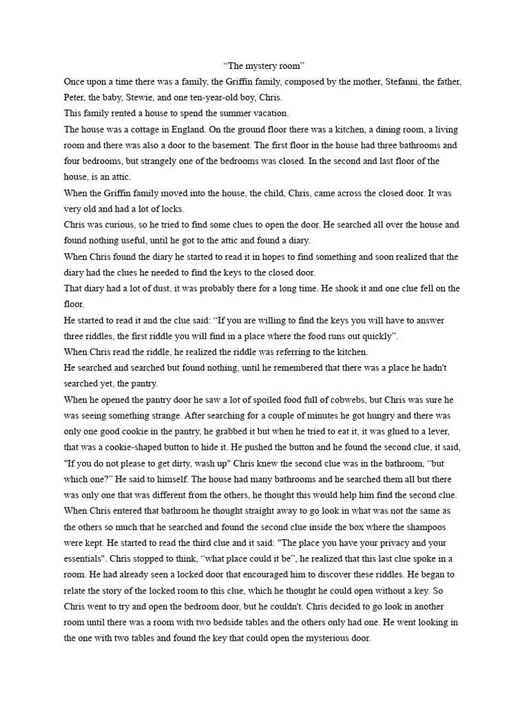 The Mystery Room | PDF | Room