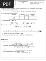 Math 2AC - Semestre 2 Devoir 1 Modèle 1 - AlloSchool | PDF | Mathématiques élémentaires | Triangle