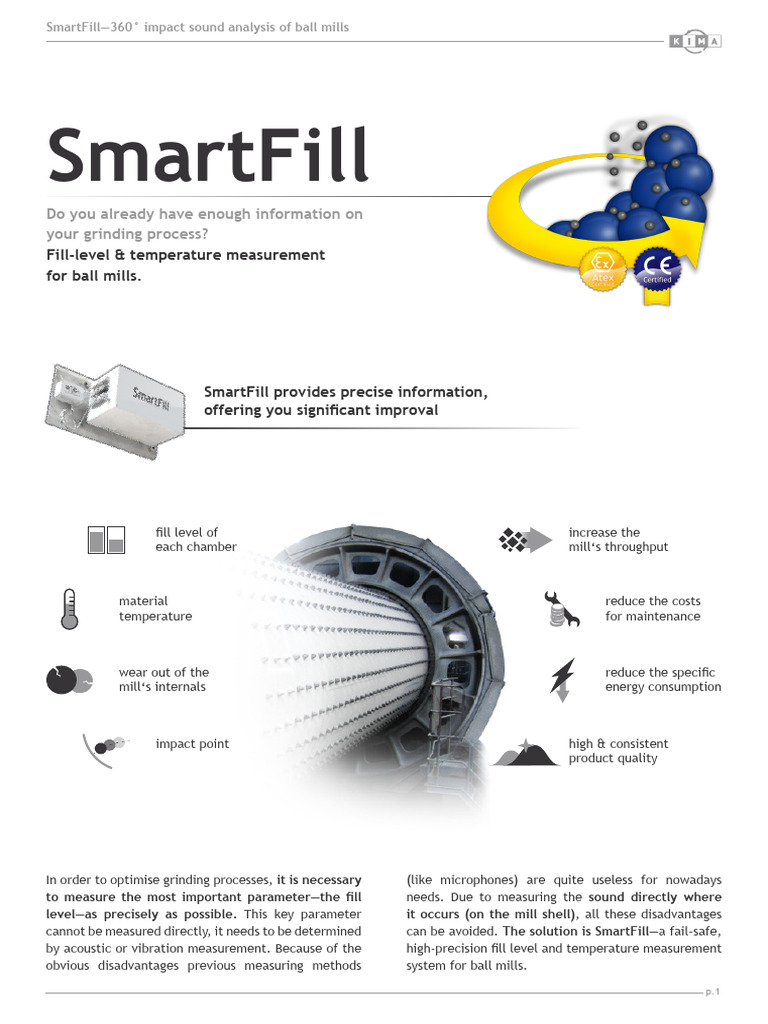 KIMA SmartFill | PDF | Mill (Grinding) | Physical Sciences