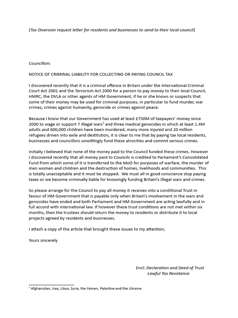 04a Residents Letter To Local Councils 6 | PDF