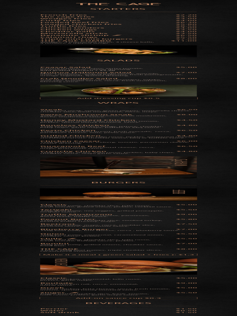 Menu Compressed | PDF | Hamburgers | Pickling