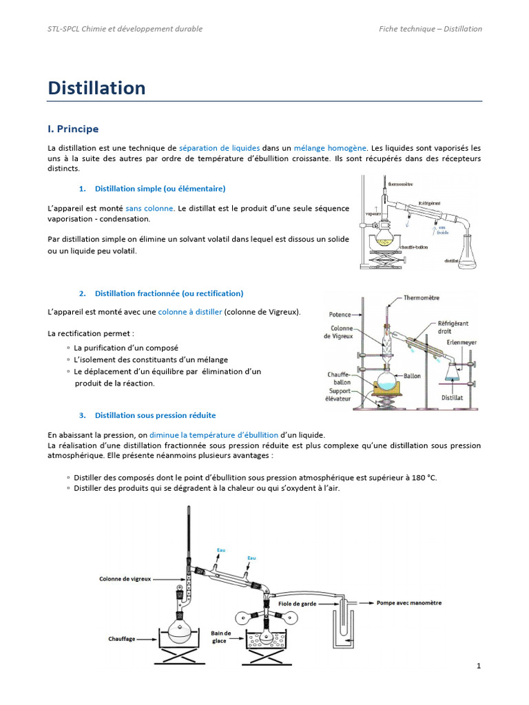 Distillation | PDF | Distillation | Matériaux
