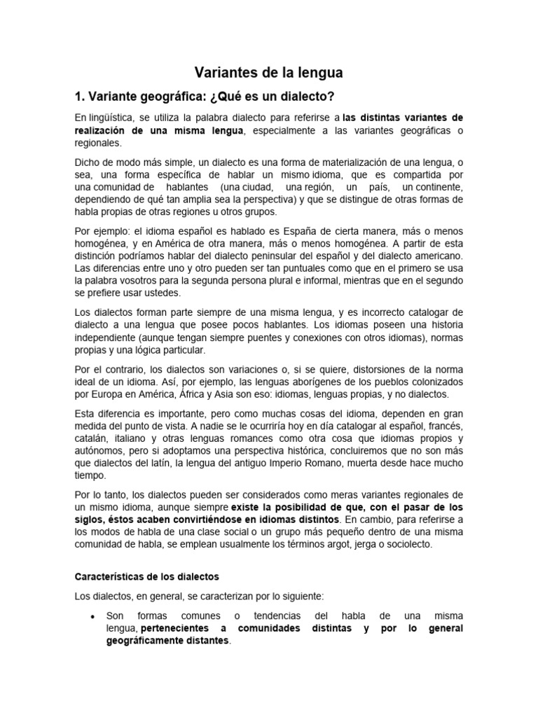 Documento PDF 4 | PDF | Dialecto | Lengua española