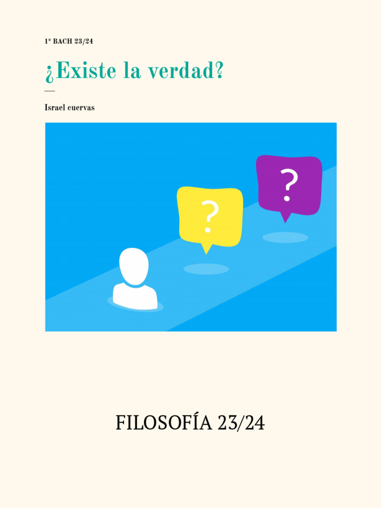 ¿Existe La Verdad | PDF
