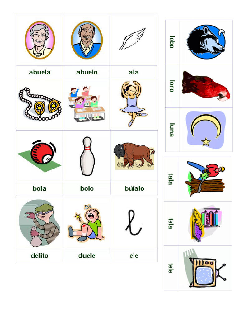 Fonema L Medial Memorice | PDF