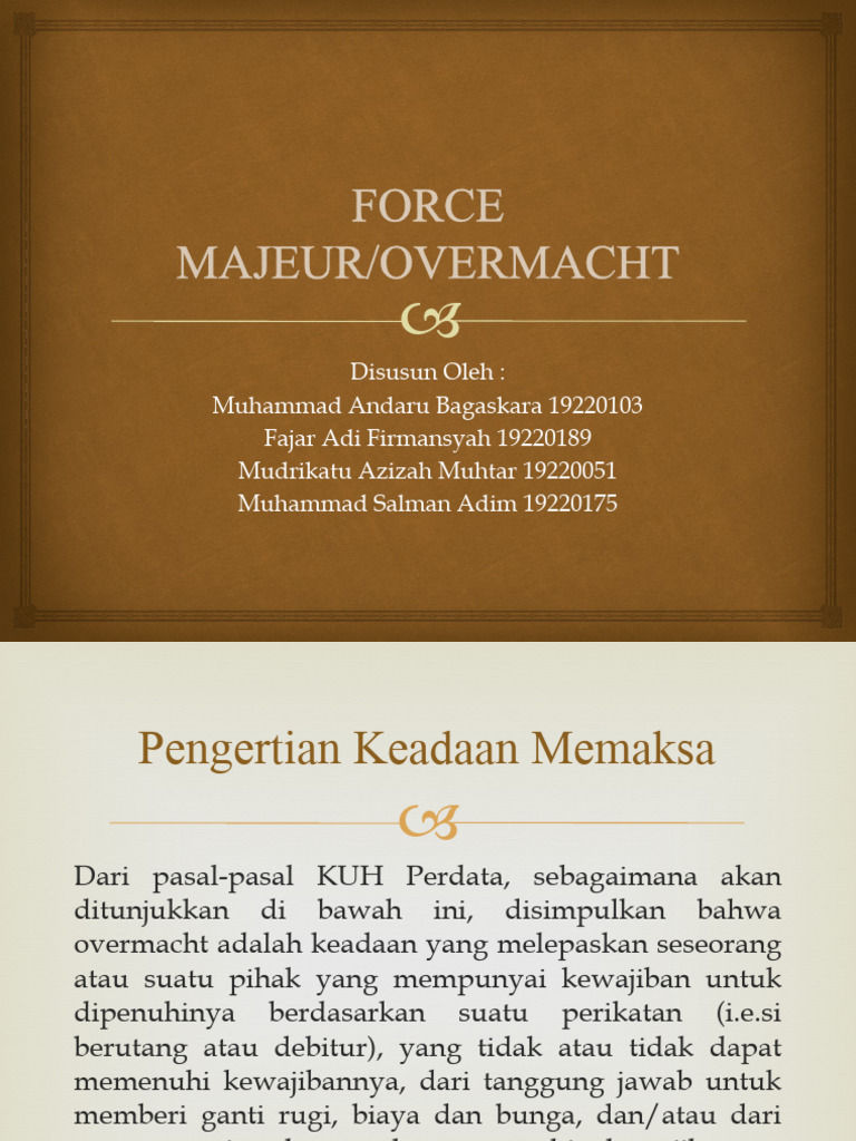 Force Majeur Kel.10 | PDF