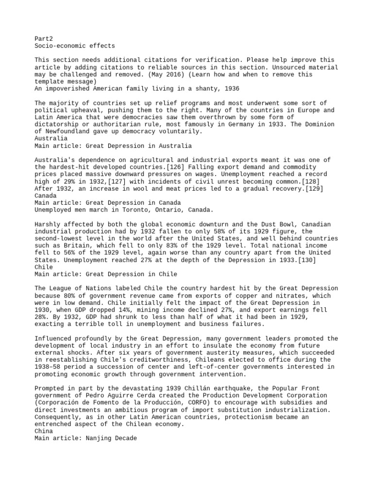 The Great Depression - Part2 | PDF | Cost Of Living | Great Depression