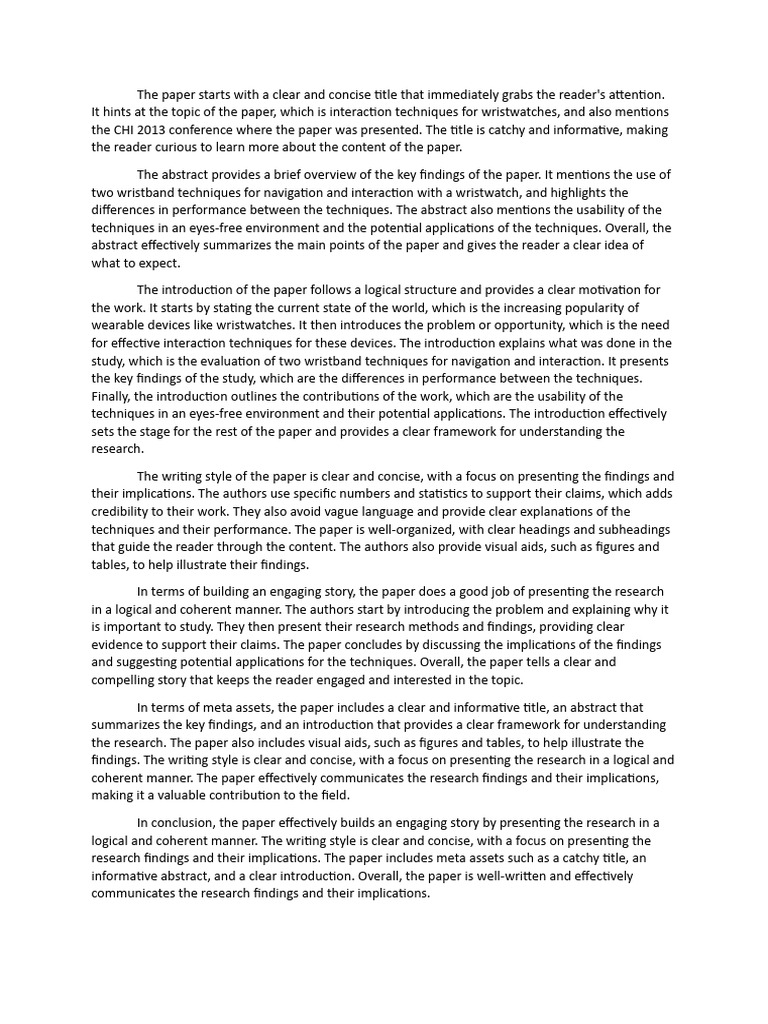 Michalak FP | PDF | Usability | Cognitive Science