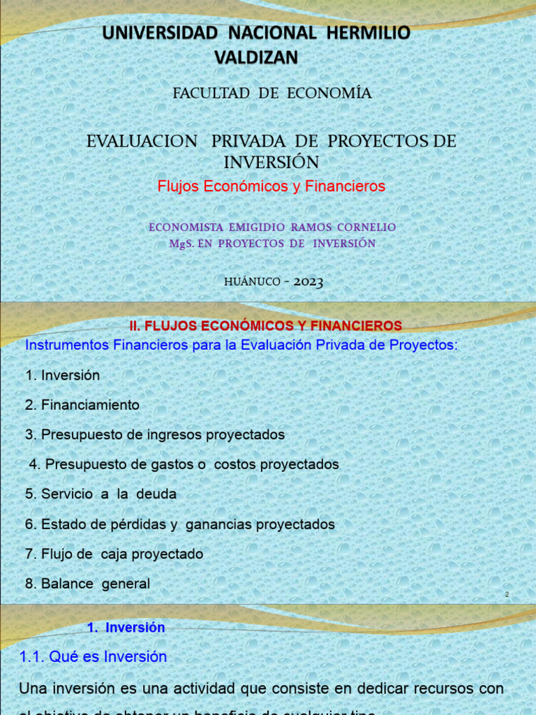 Flujos Económicos y Financieros | PDF | Depreciación | Capital de trabajo