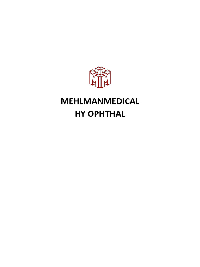 USMLE Ophthalmology Essentials | PDF | Glaucoma | Retina