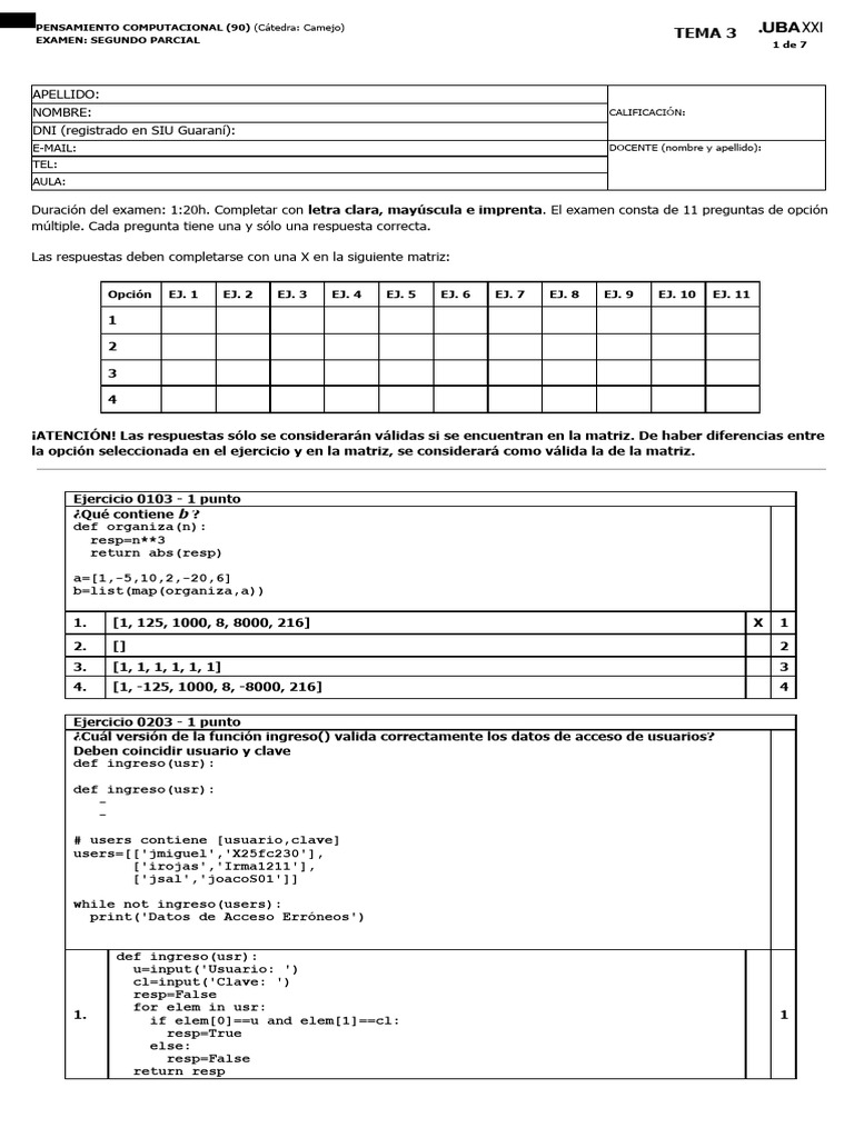Claves - T3 Segundo Parcial | PDF | Ciencias de la Computación | Programación de computadoras