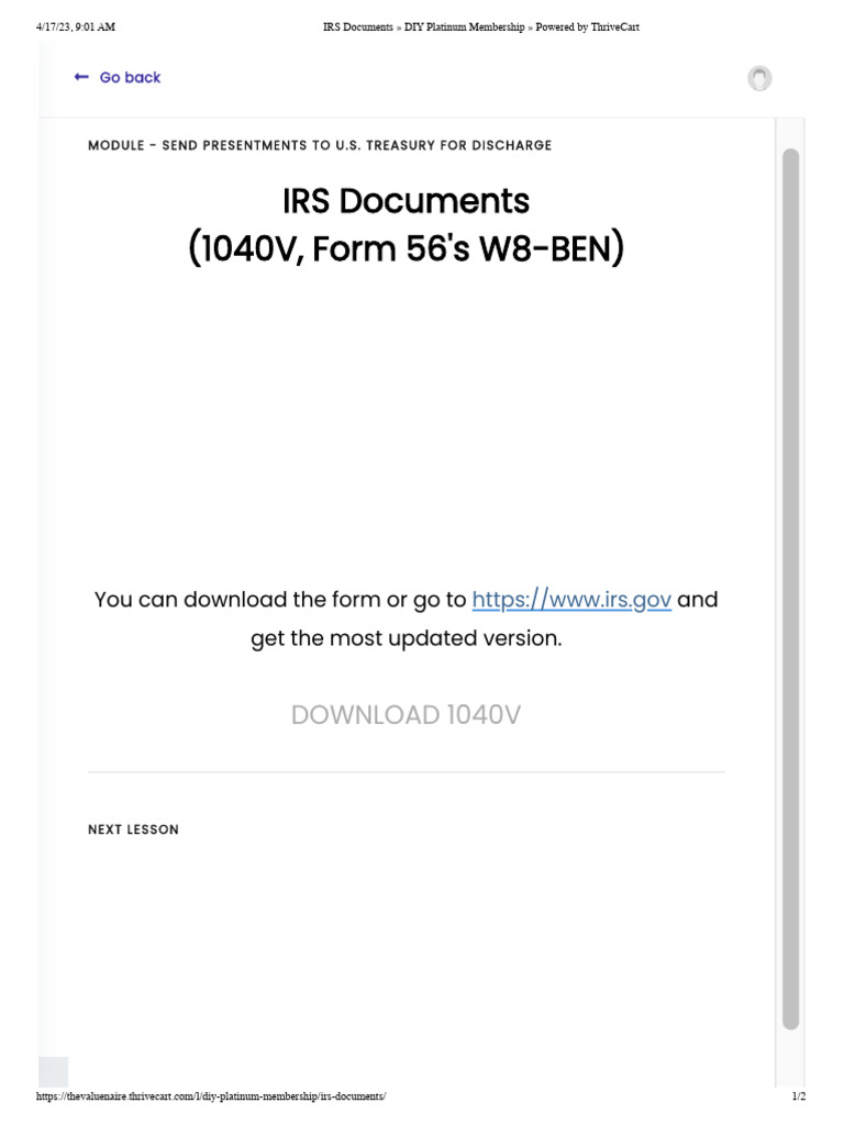 Forms Needed For Treasury Discharge | PDF
