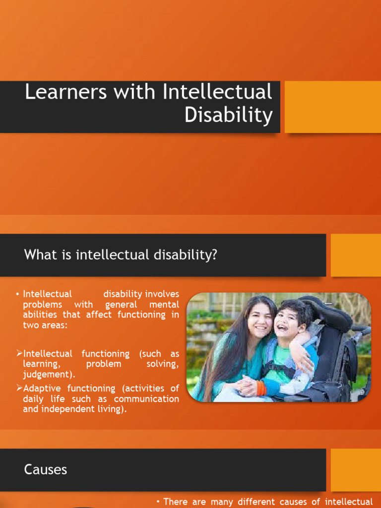 Learners With Intellectual Disability | PDF | Cerebral Palsy | Preterm ...