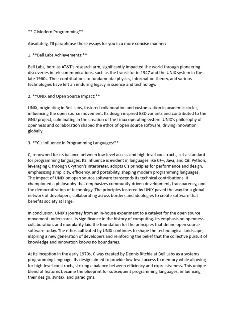 The C Programming Language Pdf Python Programming Language Unix 