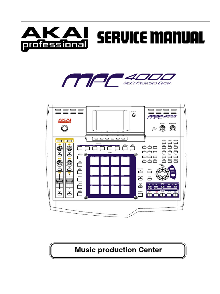 MPC 4000 Service Manual Guide | PDF | Rechargeable Battery | Resistor