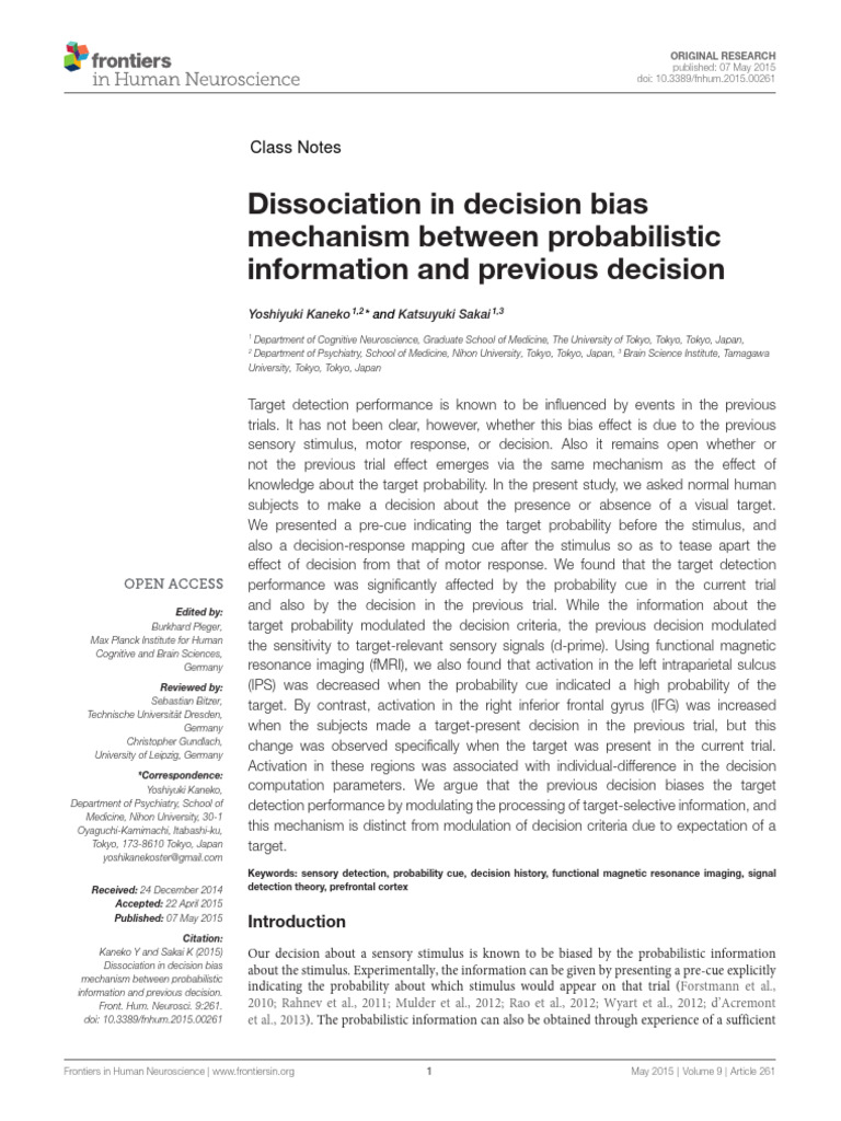 Children's Neglect of Probabilities in Decision Making With and Without ...