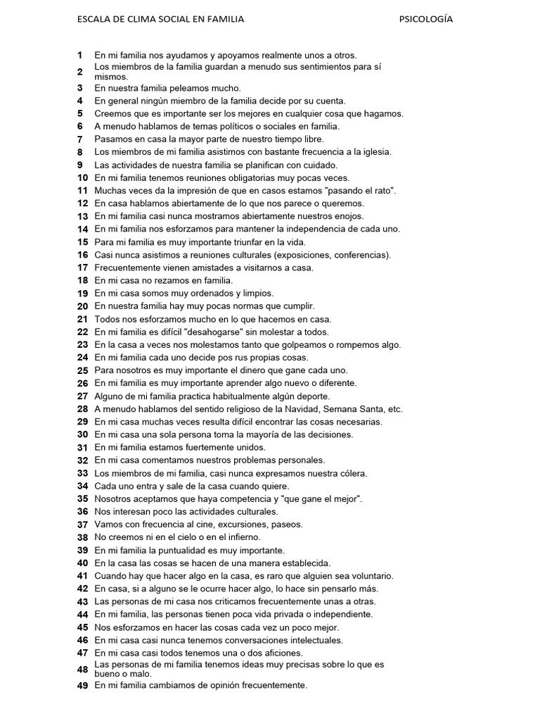 Cuestionario Fes | PDF