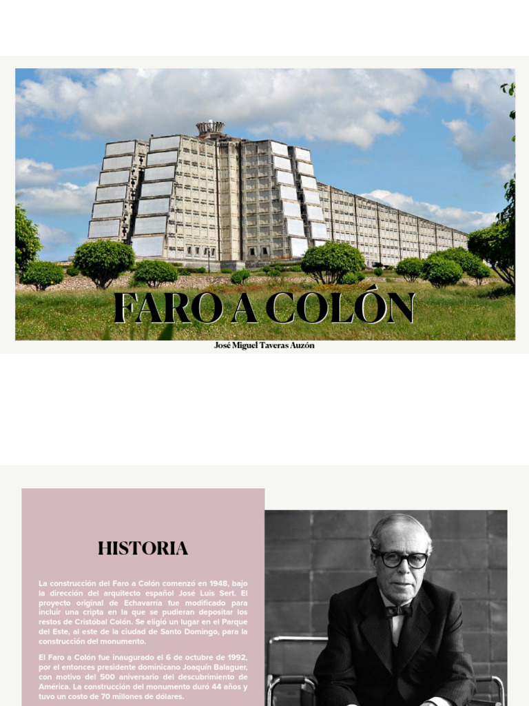 Historia y arquitectura del Faro a Colón | PDF | República Dominicana ...