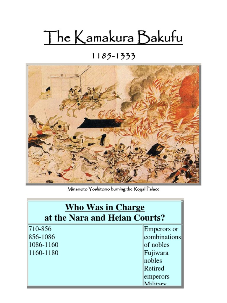 The Kamakura Bakufu | PDF | Feudal Japan