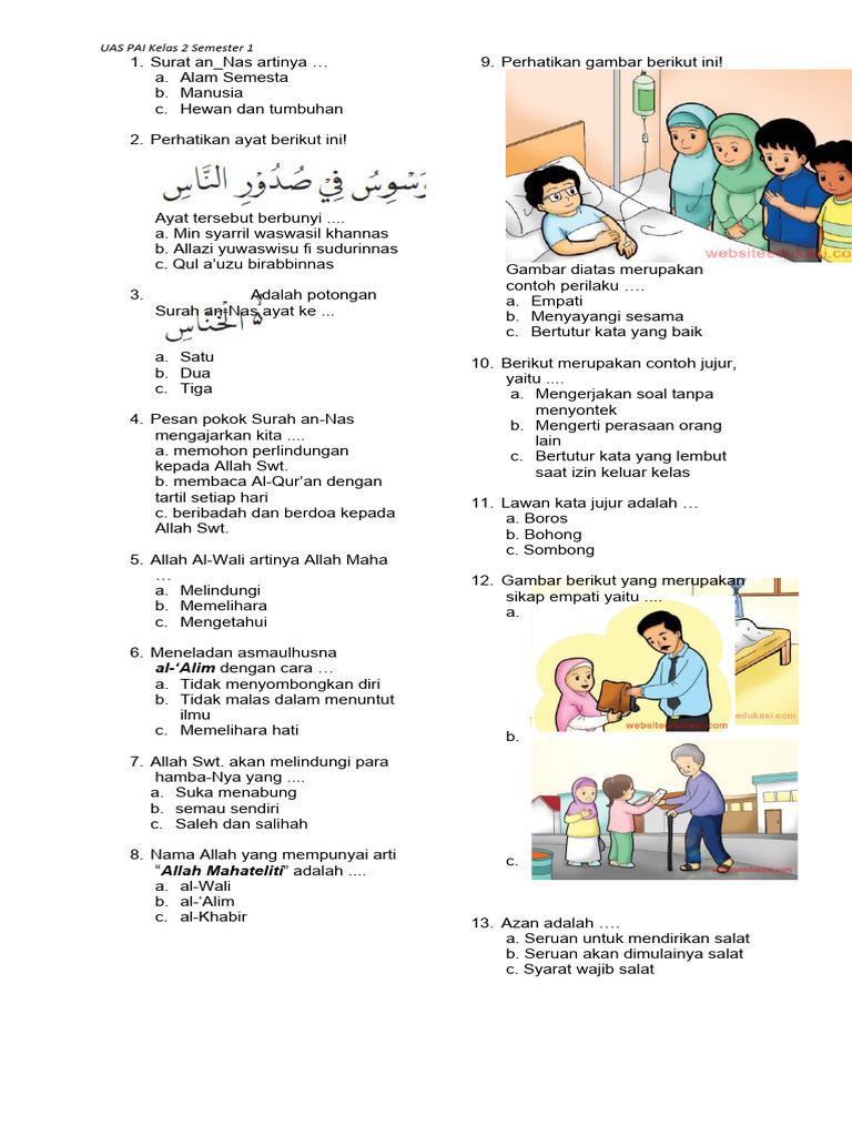 PAI Kelas 2 SD Kurikulum Merdeka | PDF