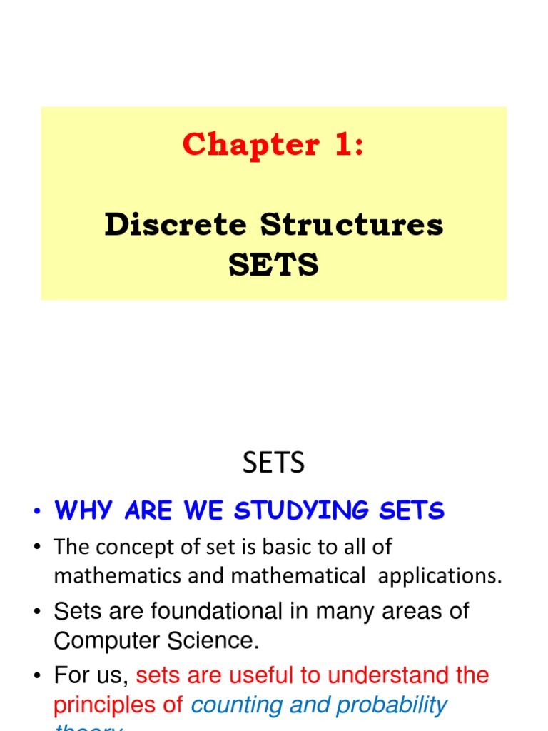 Chapter1 Set Edited | PDF | Element (Mathematics) | Set (Mathematics)