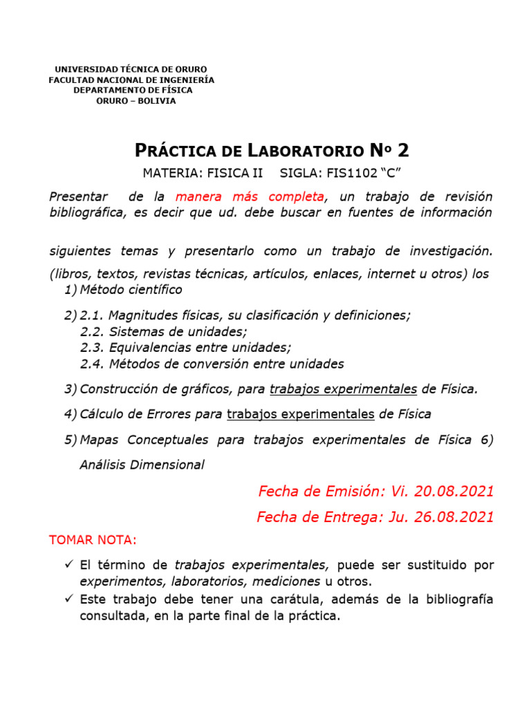 Práctica De Laboratorio N 2 Pdf