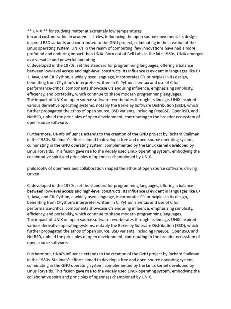The Unix Revolution Pdf Unix Berkeley Software Distribution