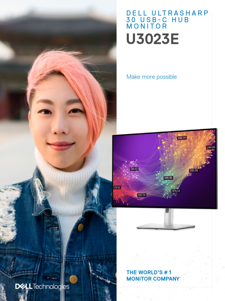 Dell Ultrasharp 30 Usbc Hub Monitor U3023e Datasheet | PDF | Computer ...