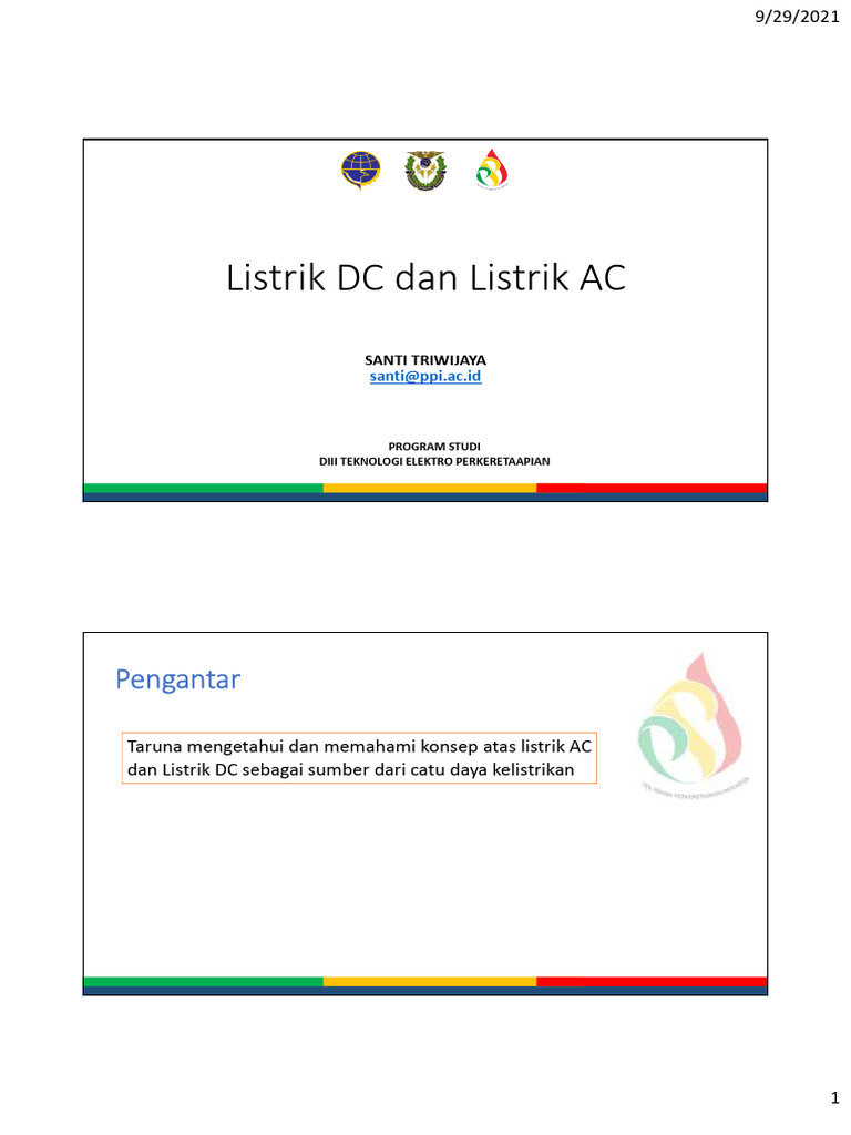 Sumber Listrik (Listrik AC Dan DC) | PDF
