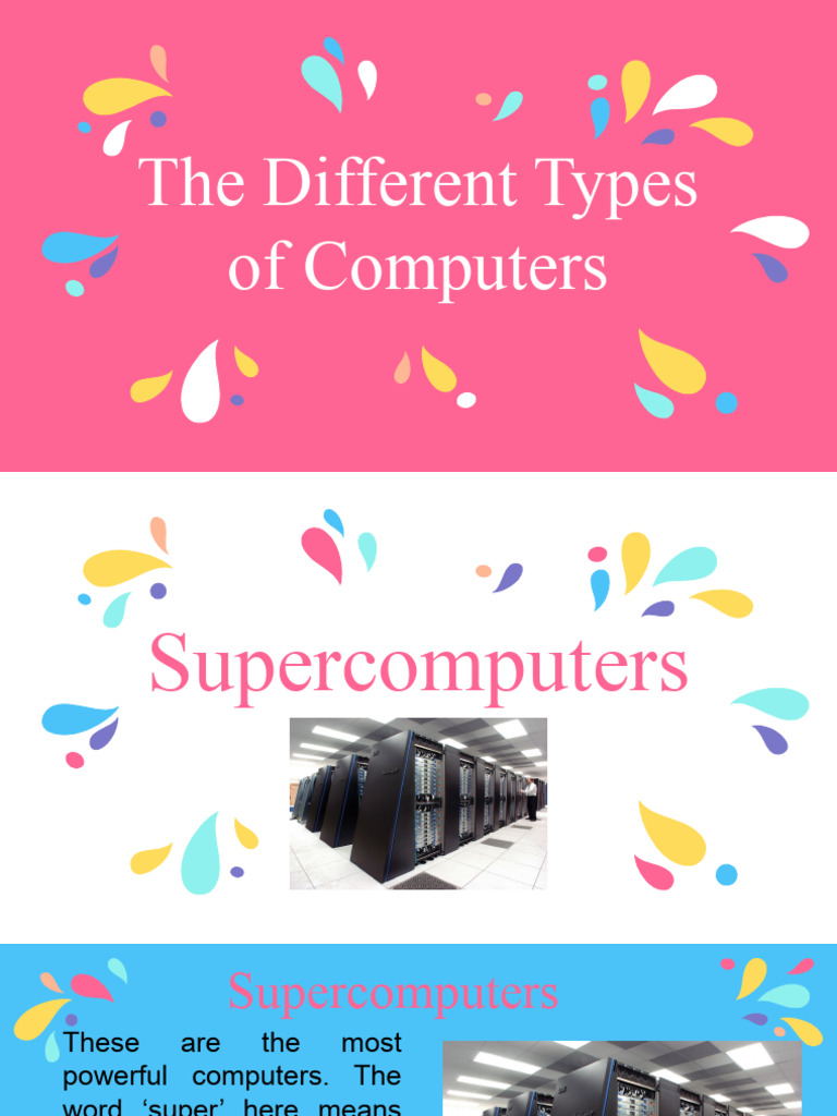 LESSON 2 - The Different Types of Computers | PDF | Graphical User Interfaces | Microcomputers