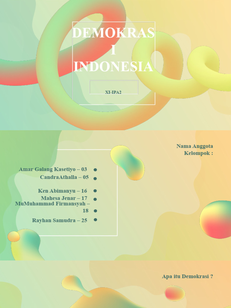 Demokrasi Indonesia Kelompok PPKN Xi-Ipa2-1 | PDF