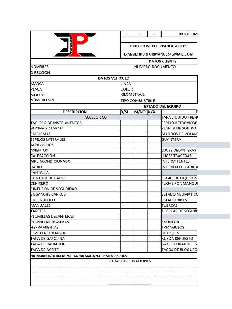 Formatos de Taller | PDF | Vehículos con tracción trasera | Estilos de ...
