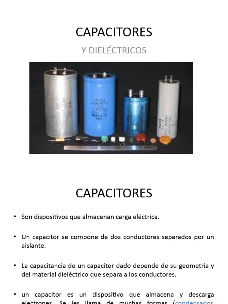 CAPACITORES | PDF | Condensador | Capacidad