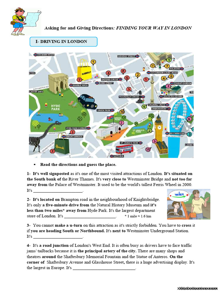 Navigating London: Directions Guide | PDF | London | Palace Of Westminster