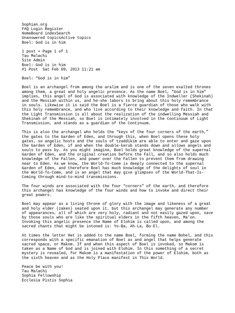 Arc Angel Boel of The 2nd Pentacle AiR Mercury SolomonKey | PDF | Angel ...