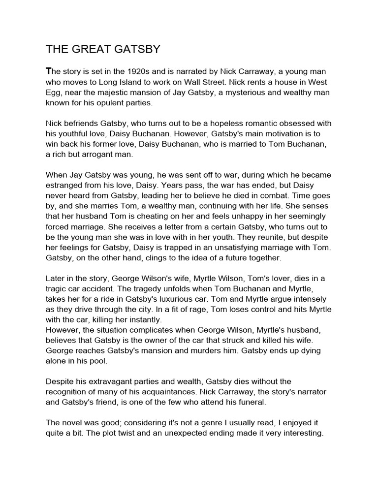 The Great Gatsby | PDF