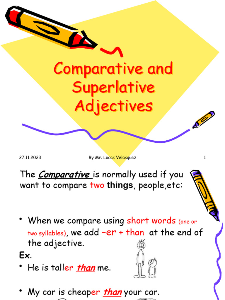 Comparative and Superlative Level Sec | PDF | Adjective | Linguistics