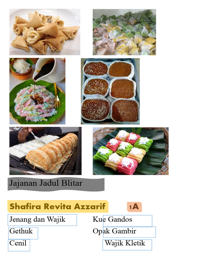 Jajanan Jadul Blitar | PDF