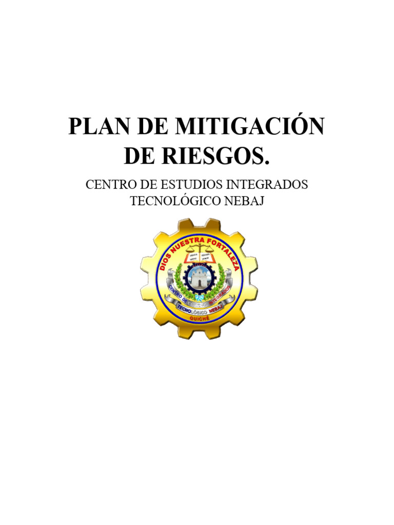 Plan de Mitigación de Riesgos | PDF | Valores | Estado (política)