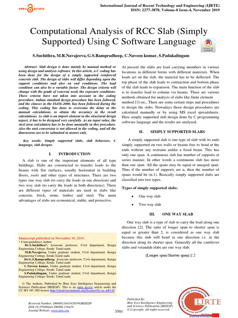 Concrete Slab Design - One Way Slab & Two Way Slab | PDF | Concrete | Beam (Structure)