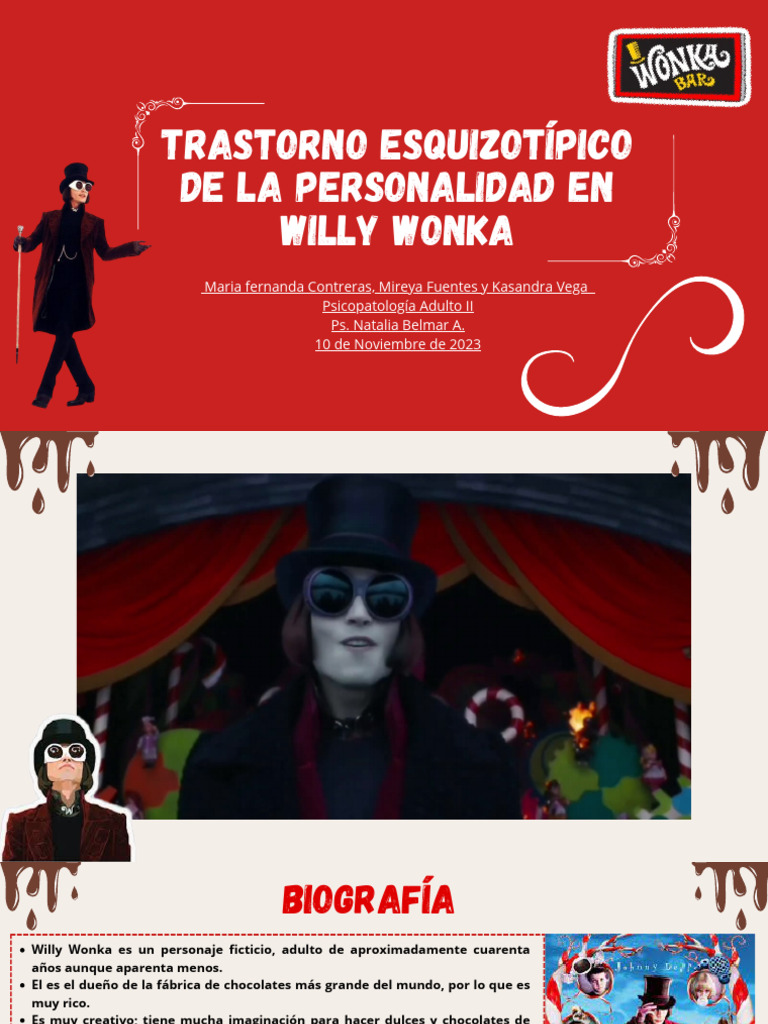 Willy Wonka | PDF | Trastorno mental | Esquizofrenia