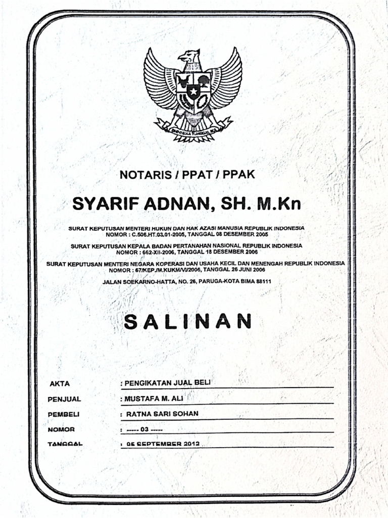 Bima Land - AJB No. 03 Mustafa M. Ali | PDF