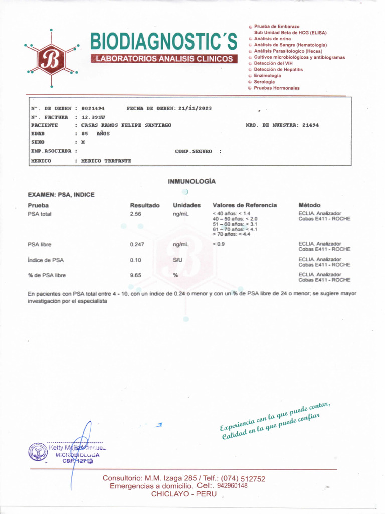 Resultado de Análisis | PDF
