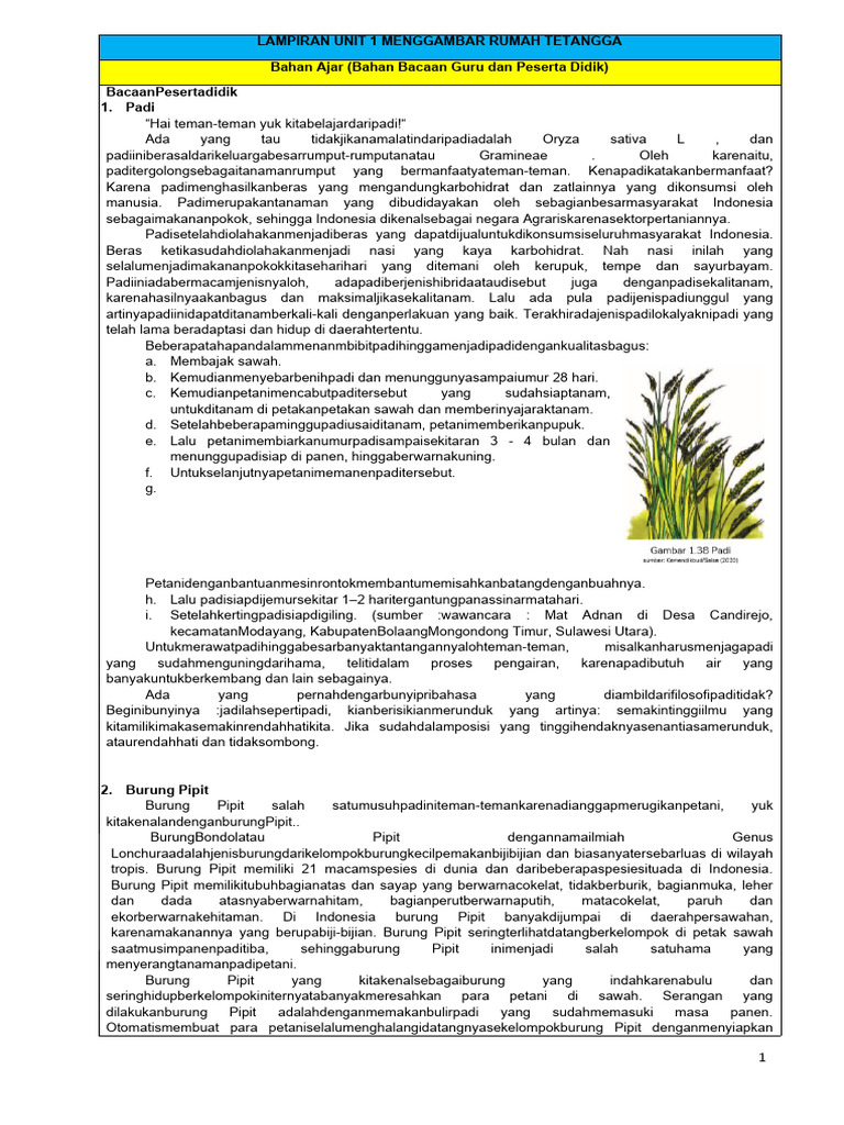 Lampiran Seni Tari Kls IV Sms 1 - 102540 | PDF