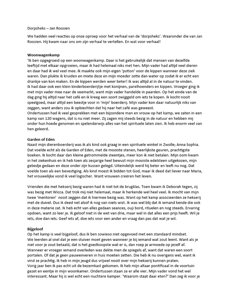 Dorpsheks - Jan Roosien | PDF