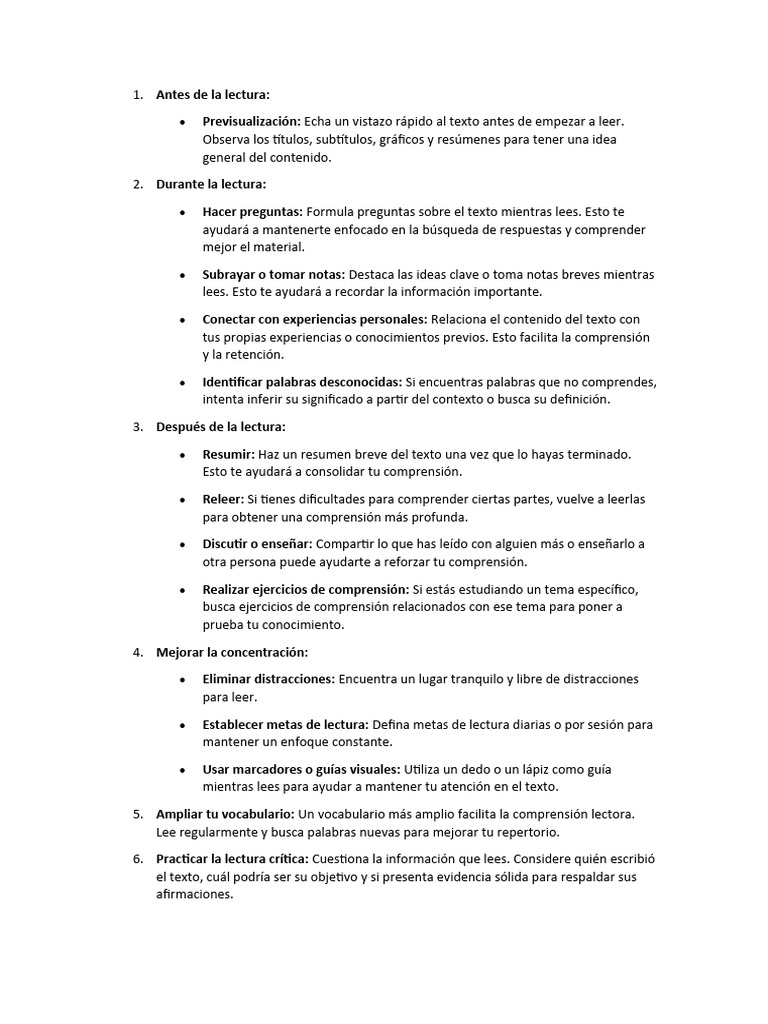 Antes de La Lectura | PDF | Cognición | Ciencia cognitiva