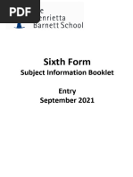 SHFGS Sixth Form Options Booklet September 2023 | PDF | Science ...