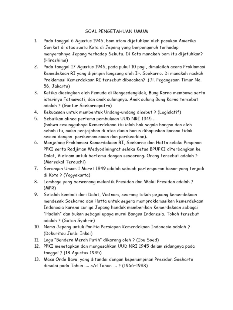 Soal CC Lengkap | PDF