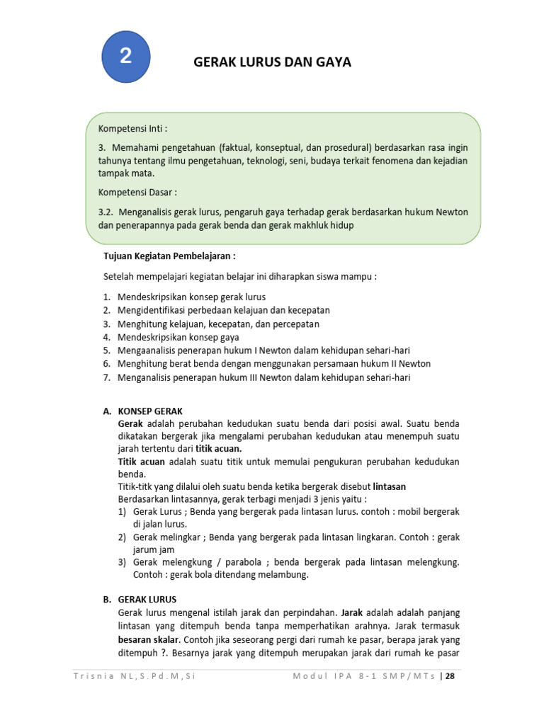 Gerak Dan Gaya | PDF