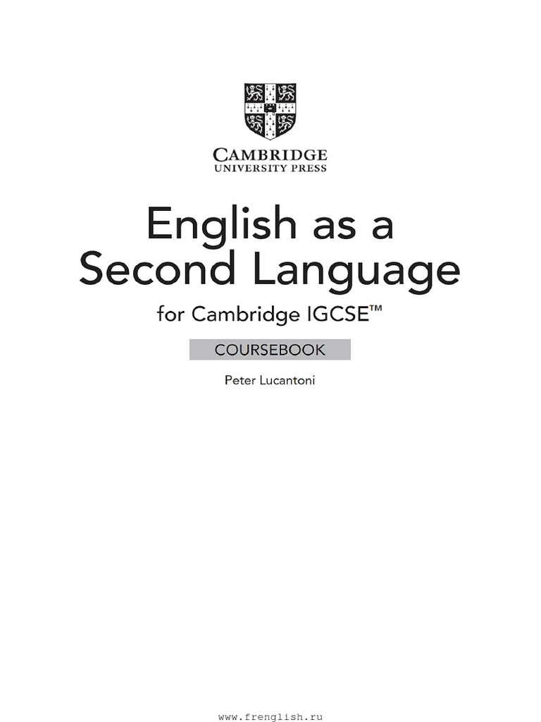 Cambridge Igcse English As A Second Language Sixth Edition Pdf